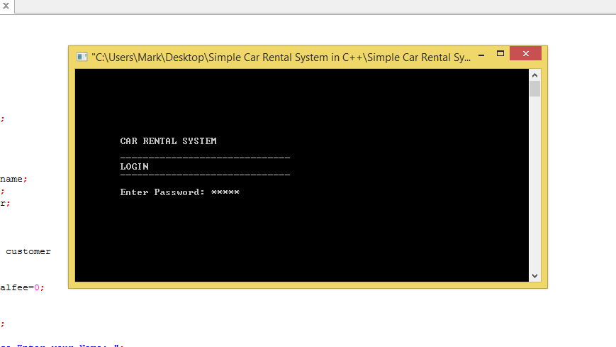 Simple Car Rental System In C Free Source Code Sourcecodester